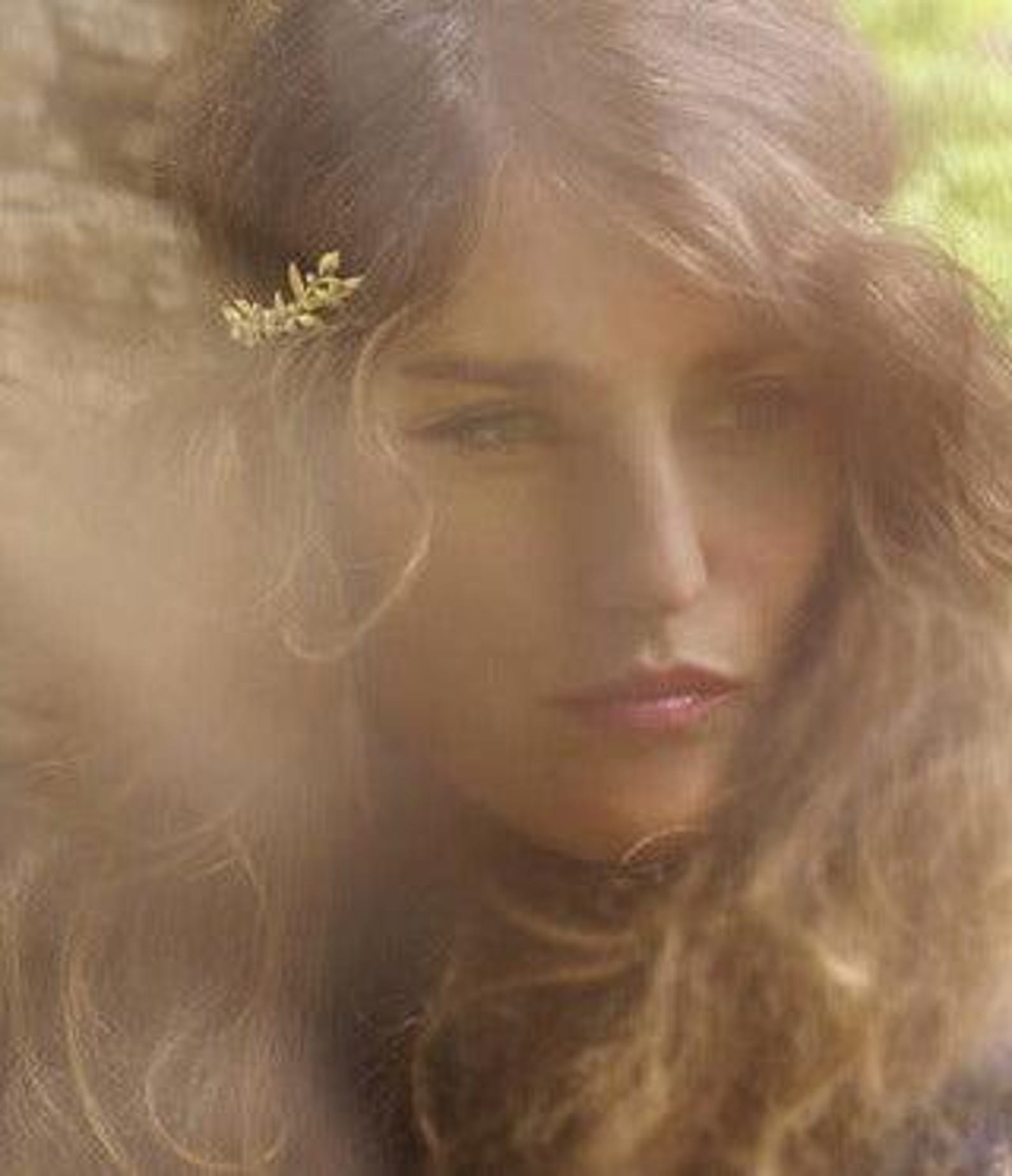 Venus Vines & Pearls Goddess Crown, Gold Leaves Tiara, Bridal Wreath ...