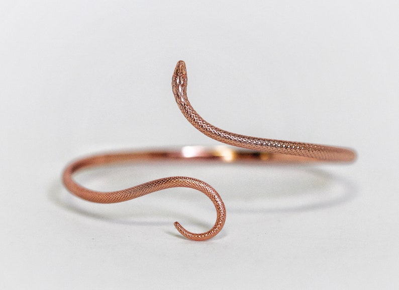 Rose Gold Snake Arm Band Egyptian Jewelry Cleopatra Jewelry | Etsy