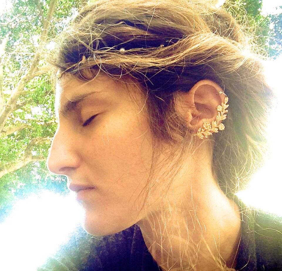 Bloom Bouquet Ear Cuff Flower Earrings Gold Floral Ear Nature | Etsy