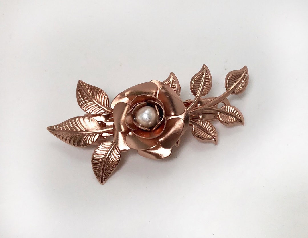 Preorder * Goldilocks Hair Clip, Floral Flowers Roses Hair Pin Barrette ...