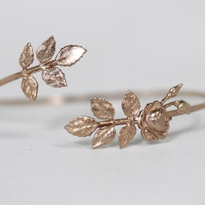 Rose Arm Bracelet, Floral Arm Band, Flower Arm Cuff, Bridal Jewerly ...