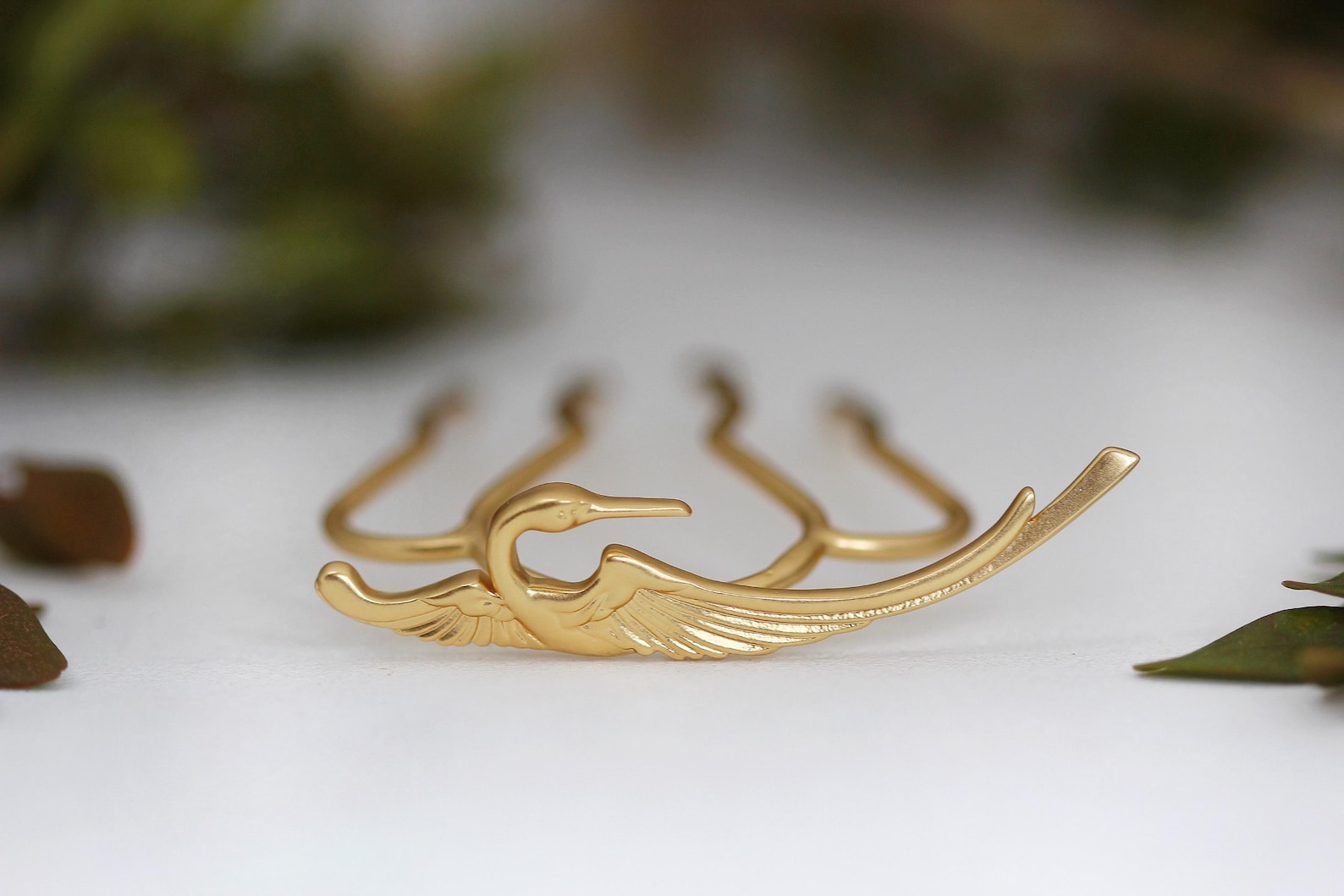 Crane Hair Prong, Bird Wings Pin Messy Bun Accessories, Stork Feathers ...