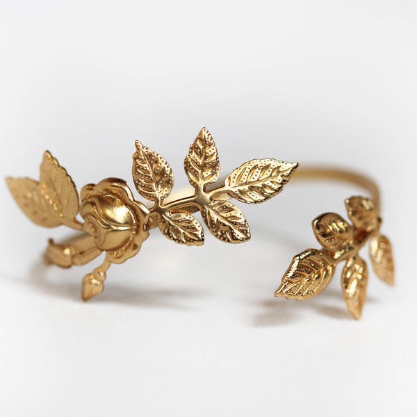 Rose Flower Bracelet - Etsy