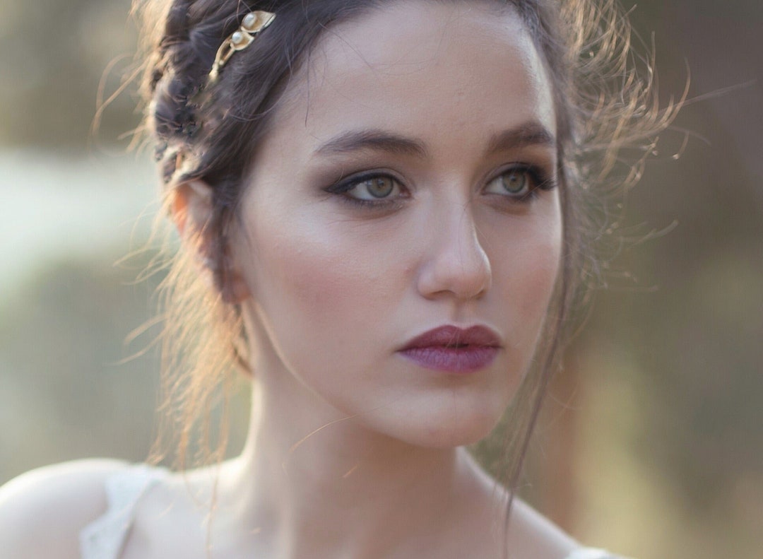 Calla Lily Blooming Branch Greek Goddess Crown Floral Headband Pearls ...