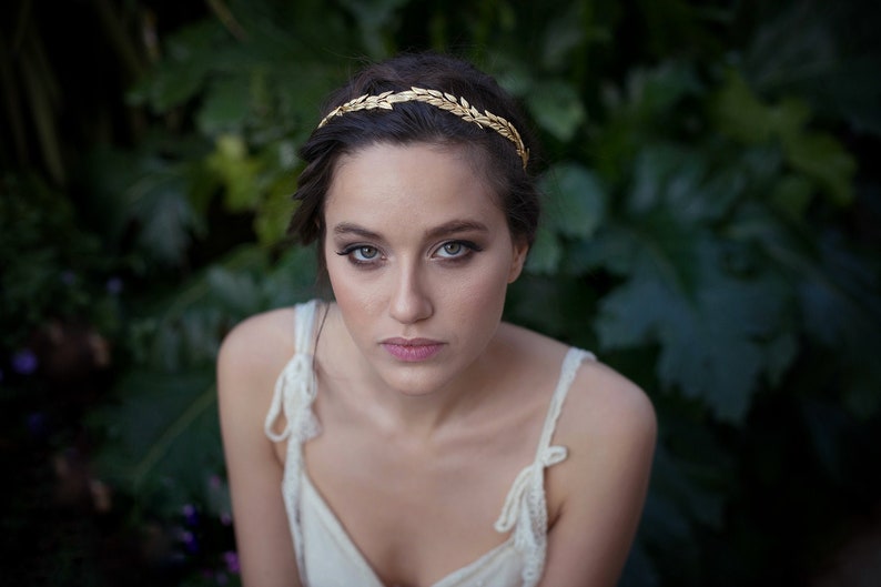 Laurel Olive Leaves Crown Gold Greek Rome Leaf Headband | Etsy