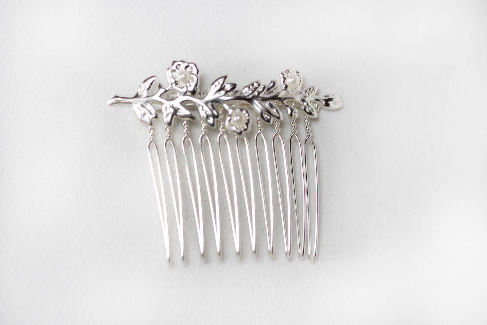 Single Flower Bouquet Comb Bridal Gold Flower Comb Golden | Etsy