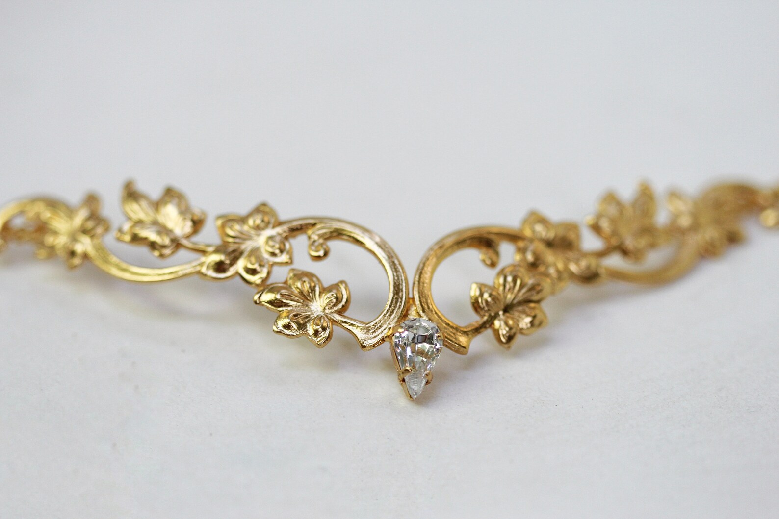 Royal Elf Hair Chain Elven Bridal Hair Accessories Crystal | Etsy