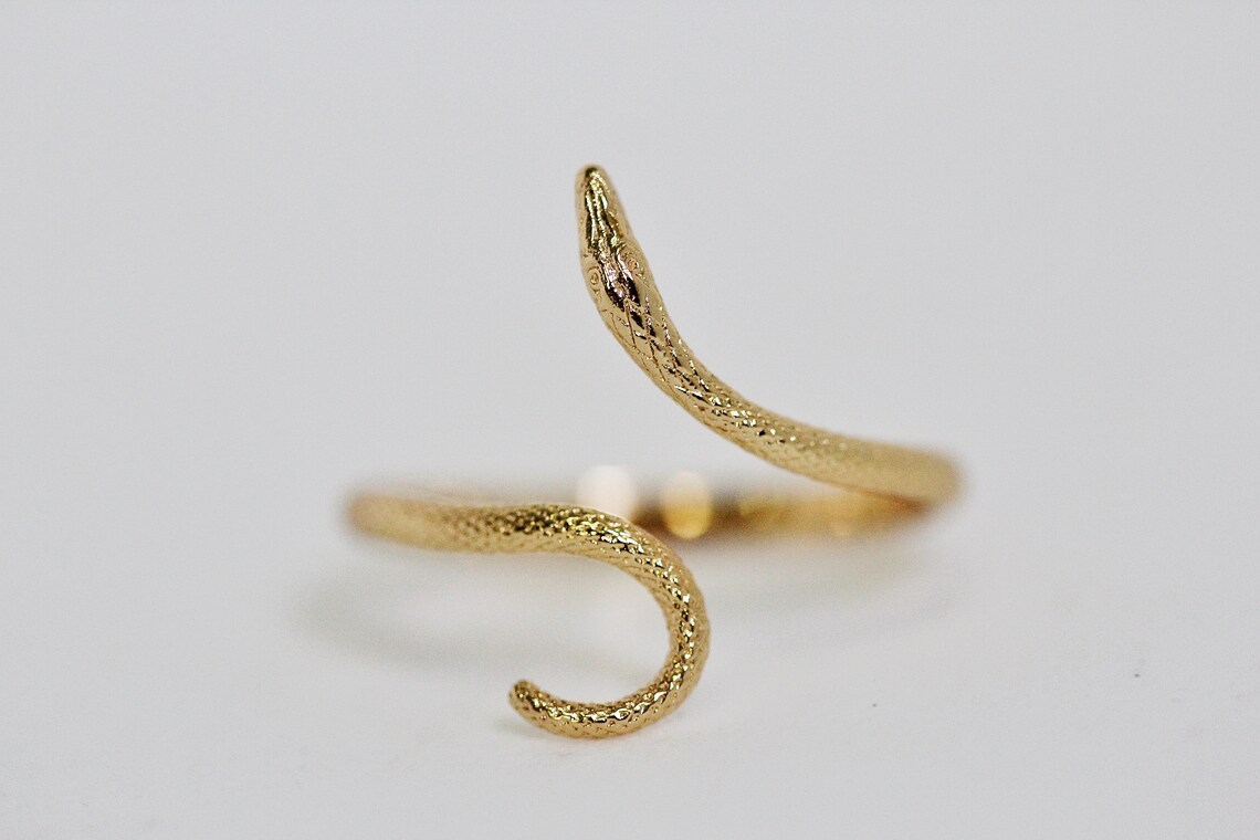 Dainty Snake Ring Serpent Ring Reptile Stacking Ring | Etsy