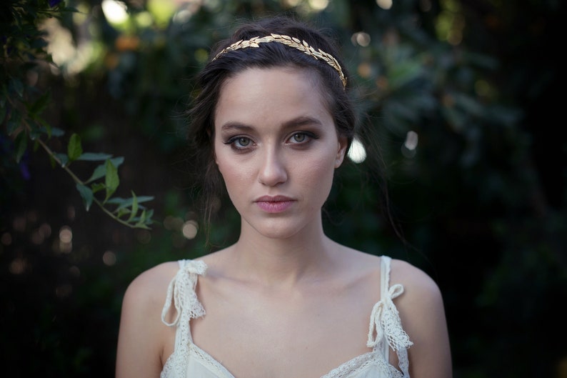 Laurel Olive Leaves Crown Gold Greek Rome Leaf Headband | Etsy