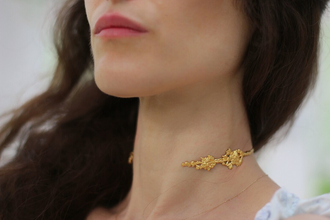 Small Branches Choker, Greek Goddess Neck Piece Roman Necklace Bohemian ...