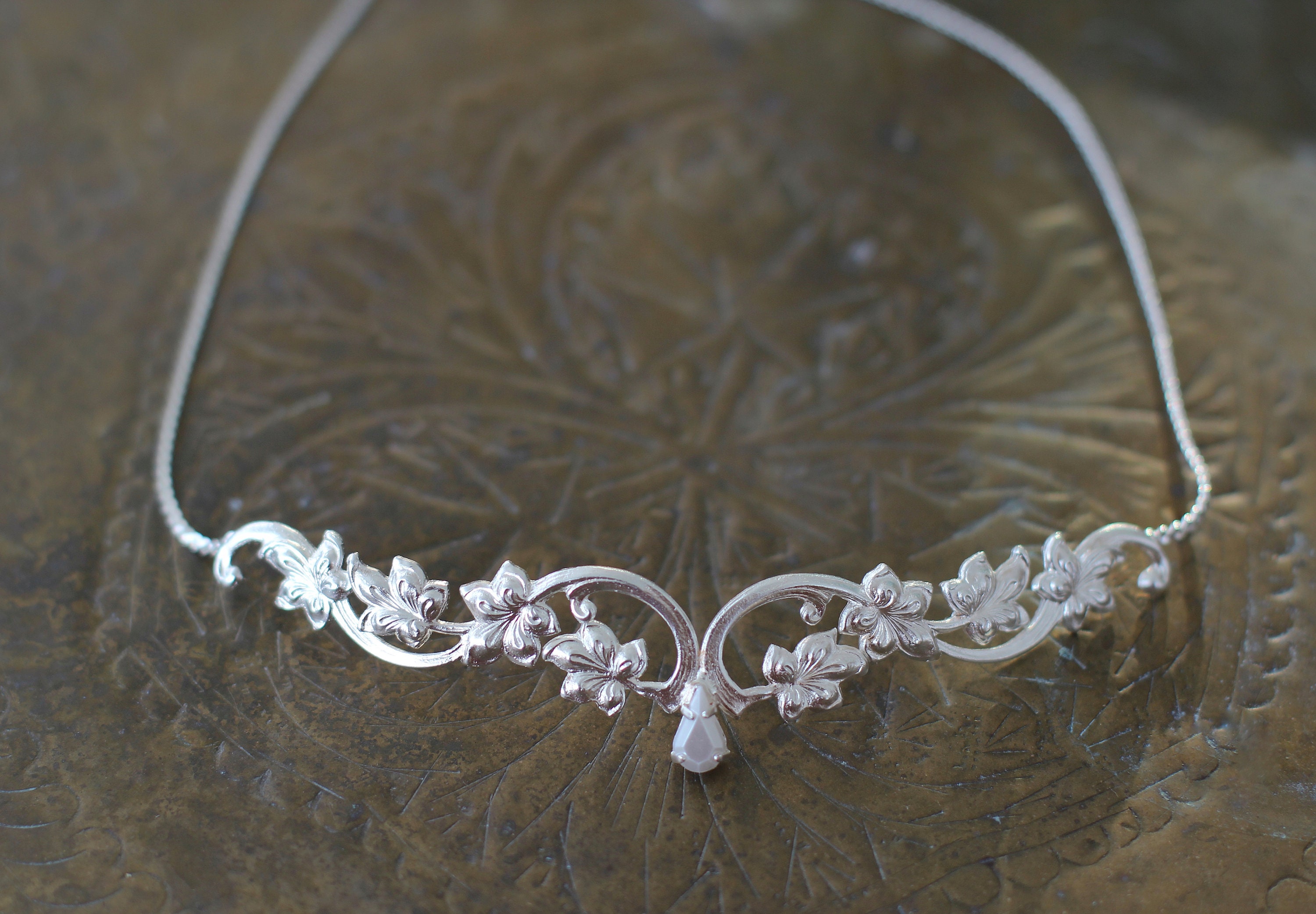 Royal Elf Hair Chain Elven Bridal Hair Accessories Crystal | Etsy