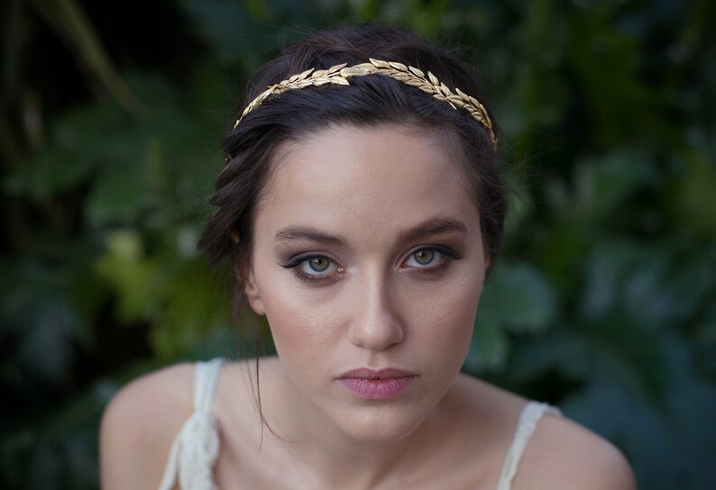 Laurel Olive Leaves Crown Gold Greek Rome Leaf Headband | Etsy