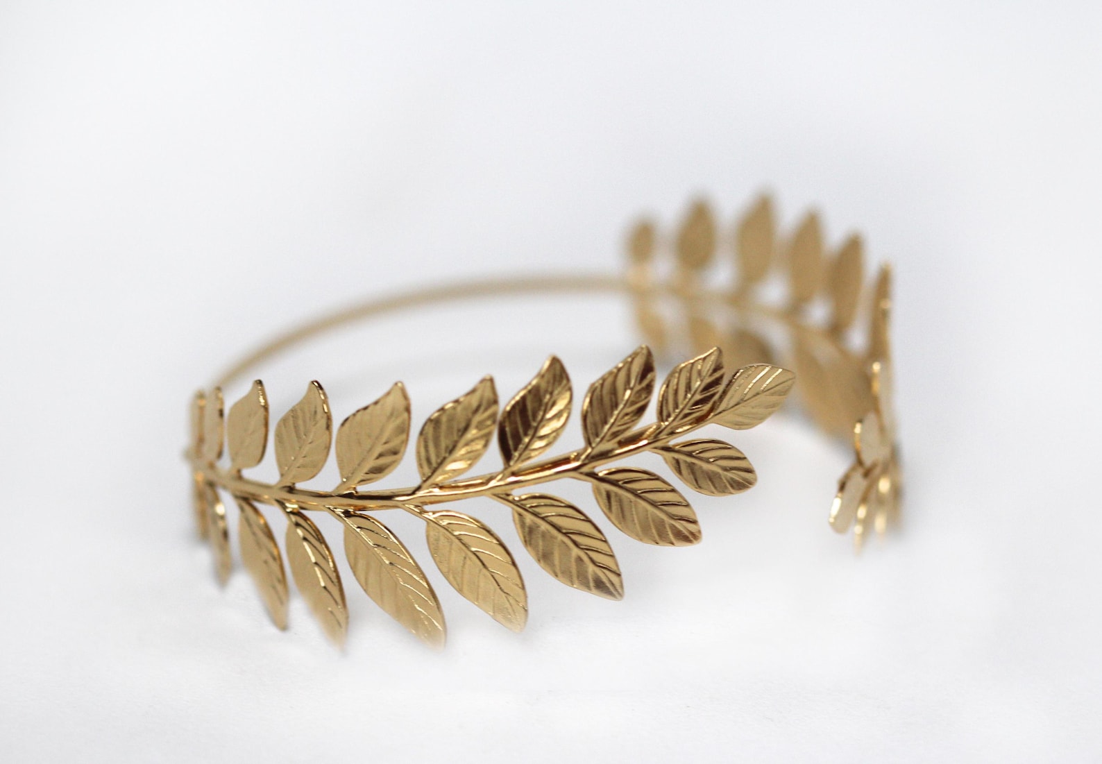 Athena Leaves Armband, Greek Olive Leaves Arm Cuff, Flexible Grecian ...