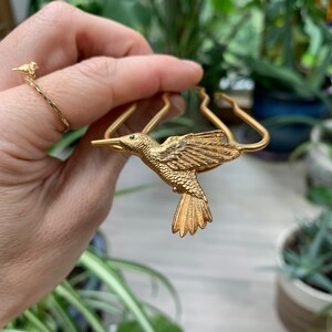 Humming Bird Hair Prong Silver Bird Wings Hair Accessories Unique ...