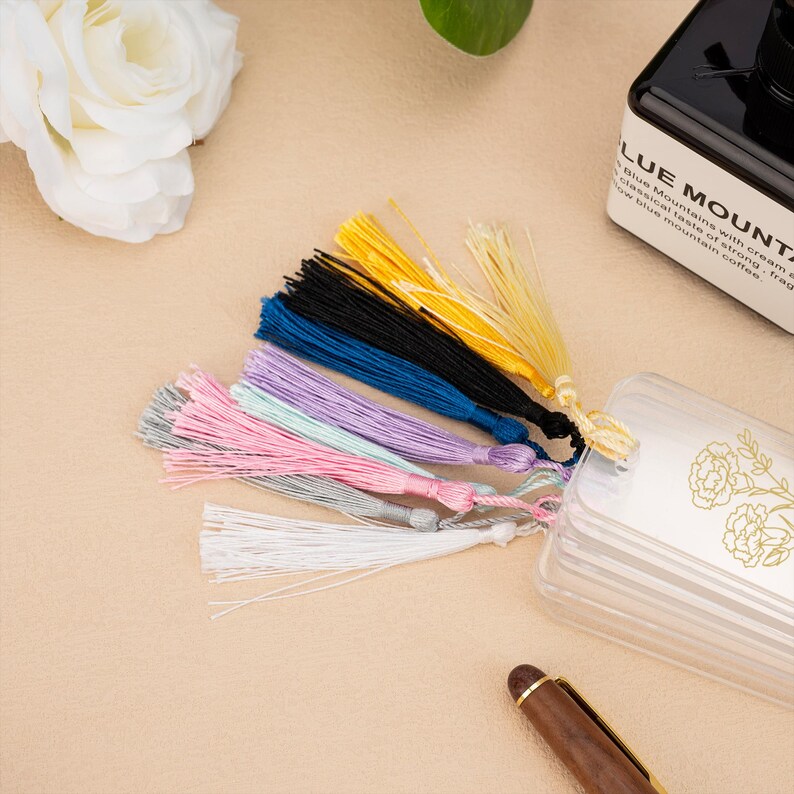 Custom Birth Flower Bookmark, Acrylic Bookmark Gift, Name Bookmark ...