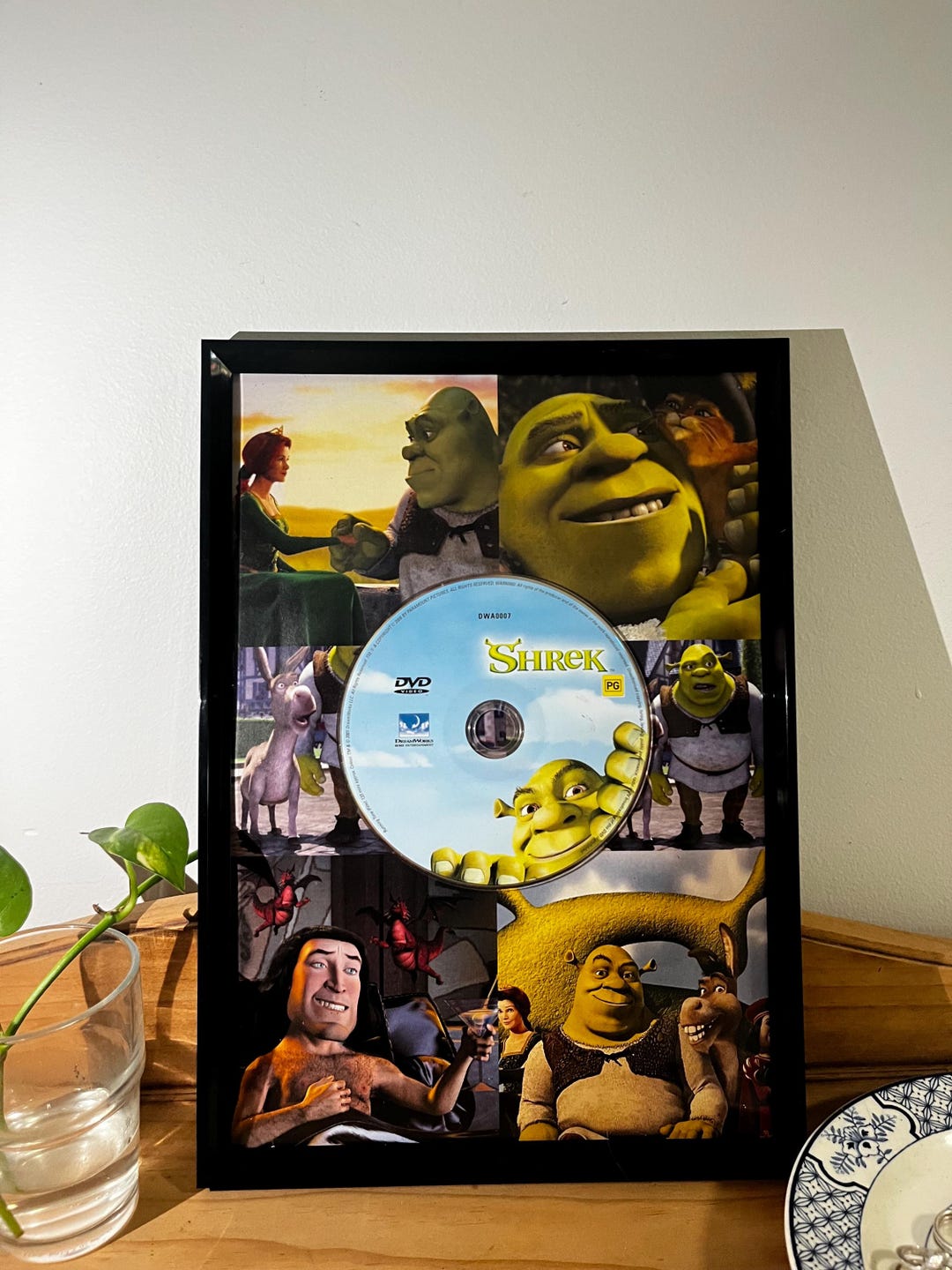 Shreck / Movie / Collage Art / Framed Vintage DVD - Etsy