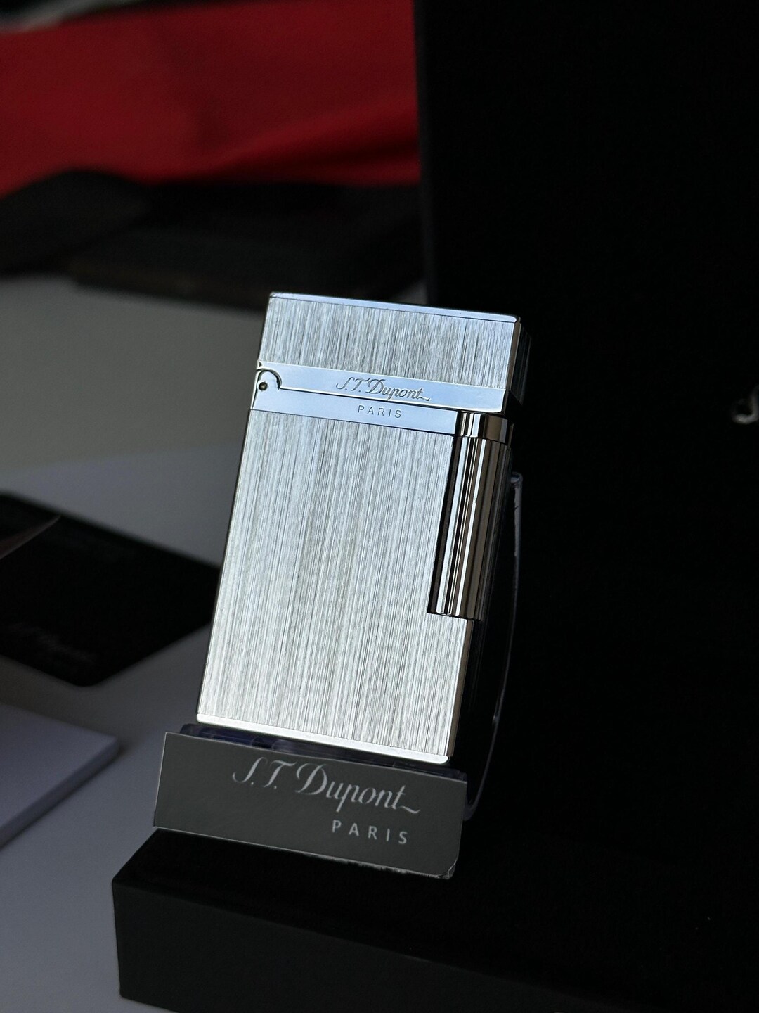 St Dupont Lighter Silver Classix 85663 Ligne 2 1:1 High Quality Replica ...