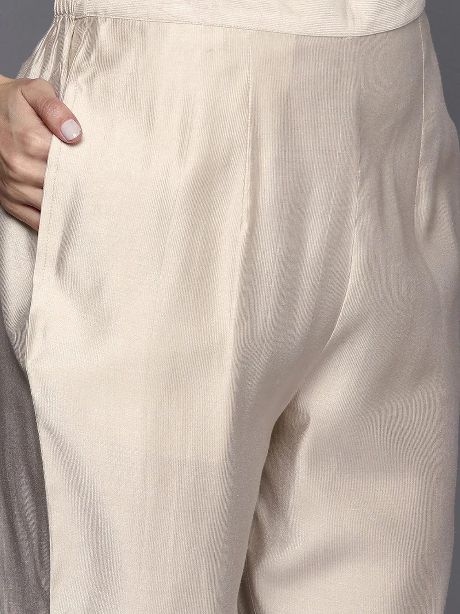 Cream Color Kurta Set - Etsy