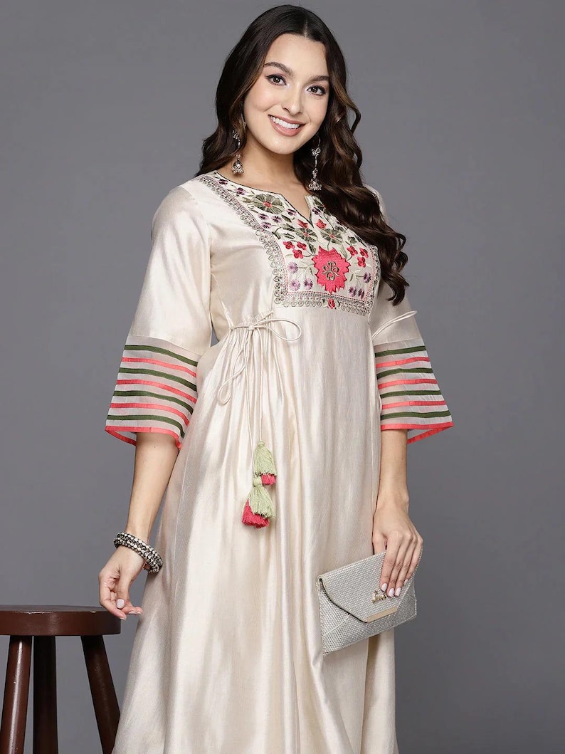 Cream Color Kurta Set - Etsy