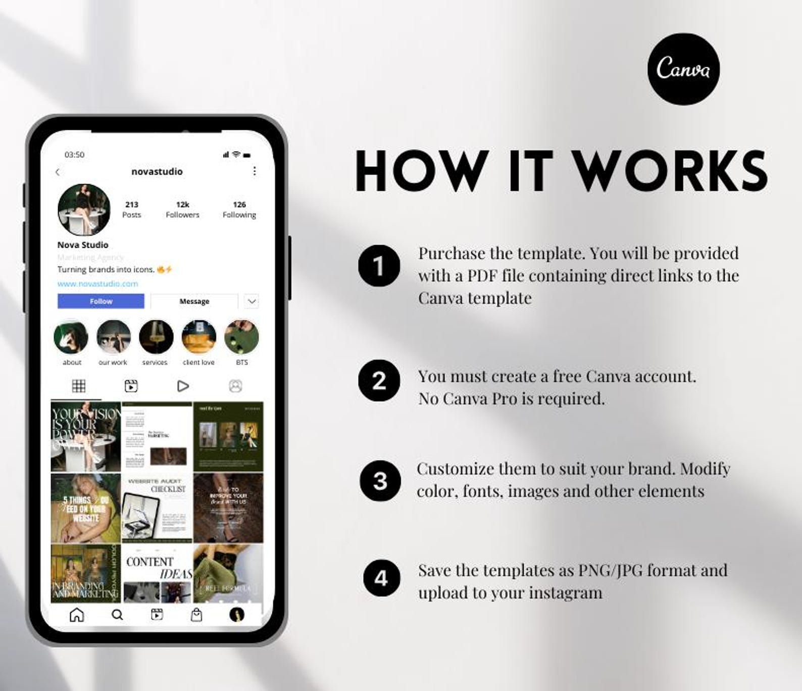 Instagram Templates Social Media Marketing Agency Templates Service ...