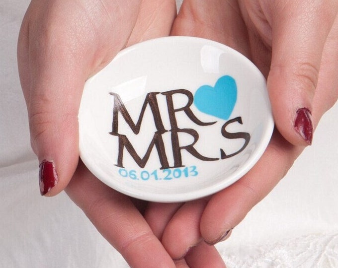 Personalized Ring Dish Ring Dish Engagement Trinket Tray Bridesmaid ...