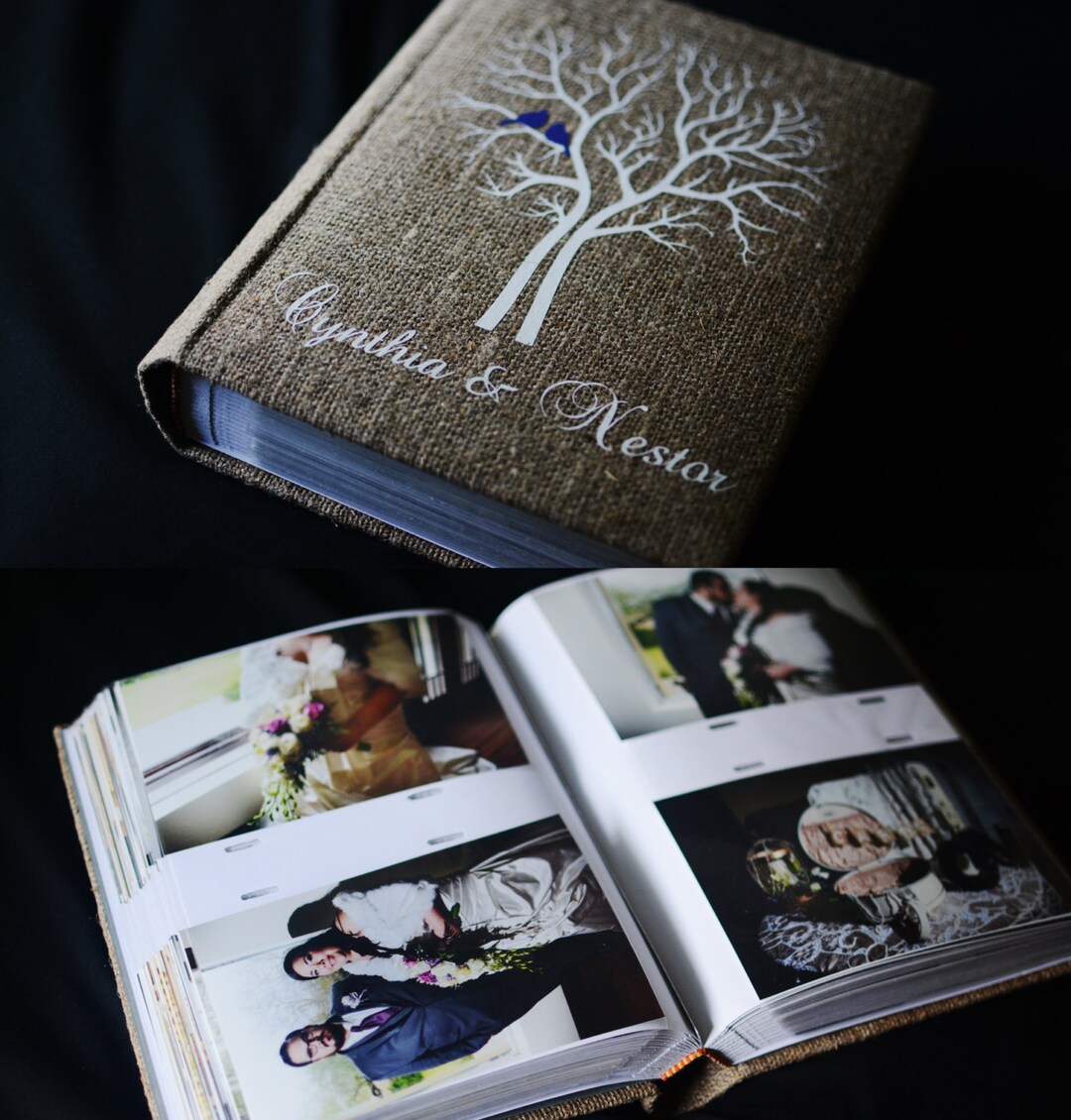 Whimsical Romance: Wedding Photo Album - White Tree, Loving Yellow ...