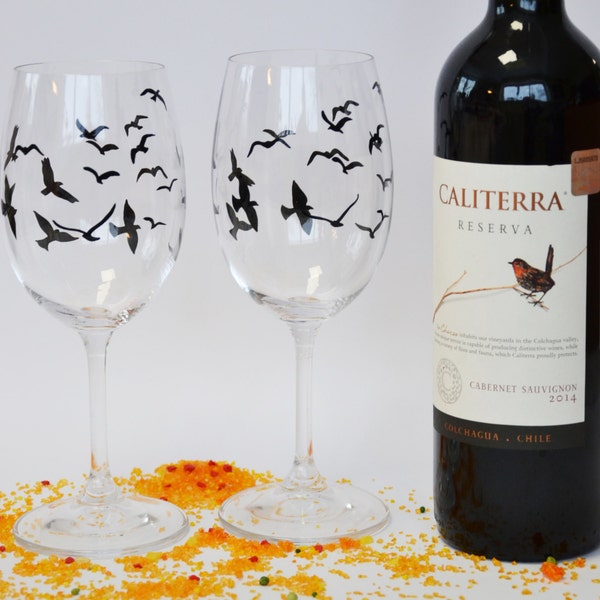 Crow Wine Glass - Etsy