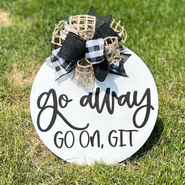 Go on Git Sign - Etsy