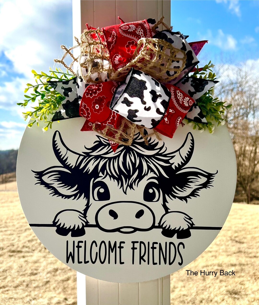 Bless This Home and All Who Enter Door Hanger/welcome Sign/front Door ...