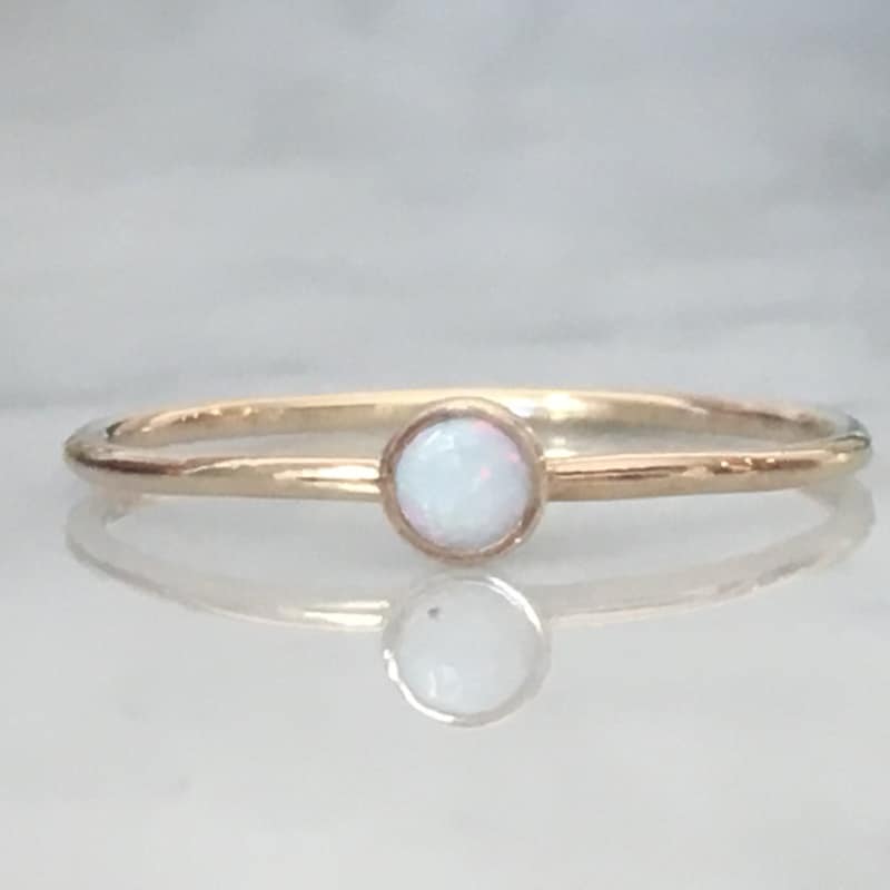 Opal Stacking Ring - Etsy