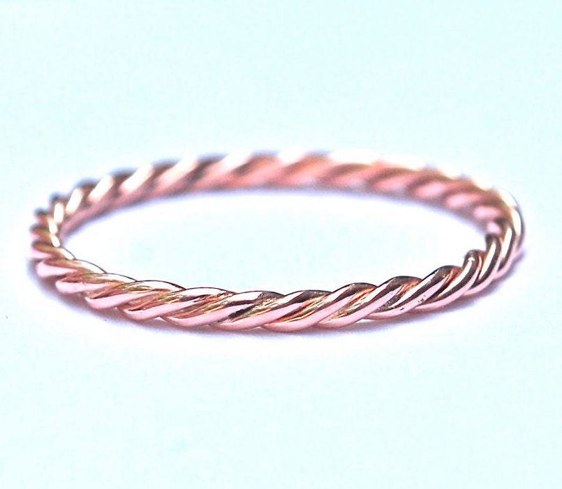 18K White Gold Twist Band Wedding Ring Handmade Twist Band - Etsy