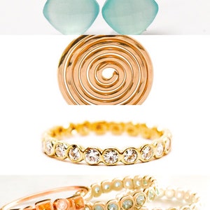 Diamond Negative Space Ring Gold Sterling Open Ring Modern Dotted Ring ...