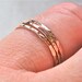 Rose Gold Stack Rings Stacking Rings Handmade Engagement 10k Rose Gold ...