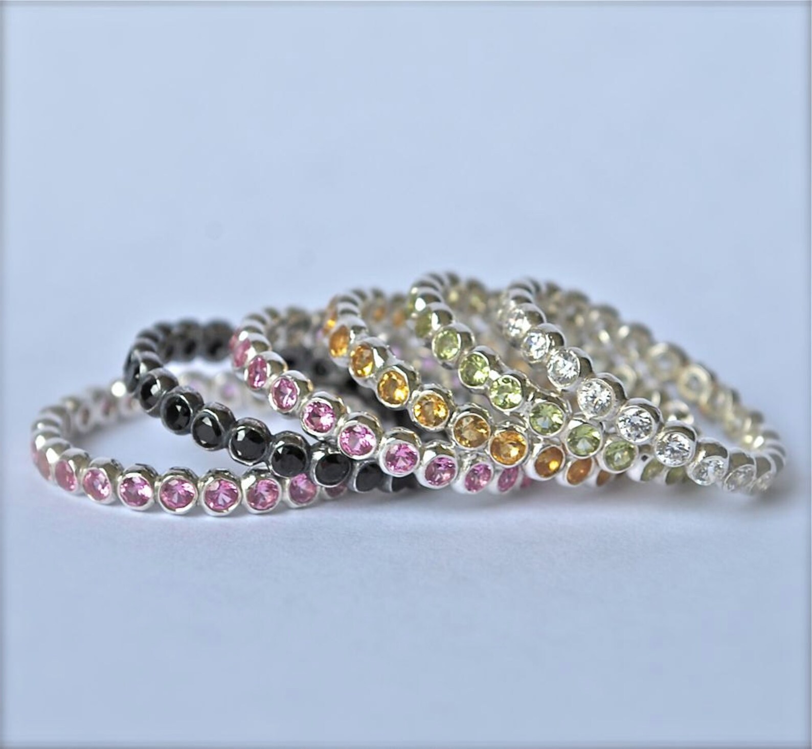 Stack Rings Stackable Wedding Bands 5 Eco-luxe Eternity - Etsy