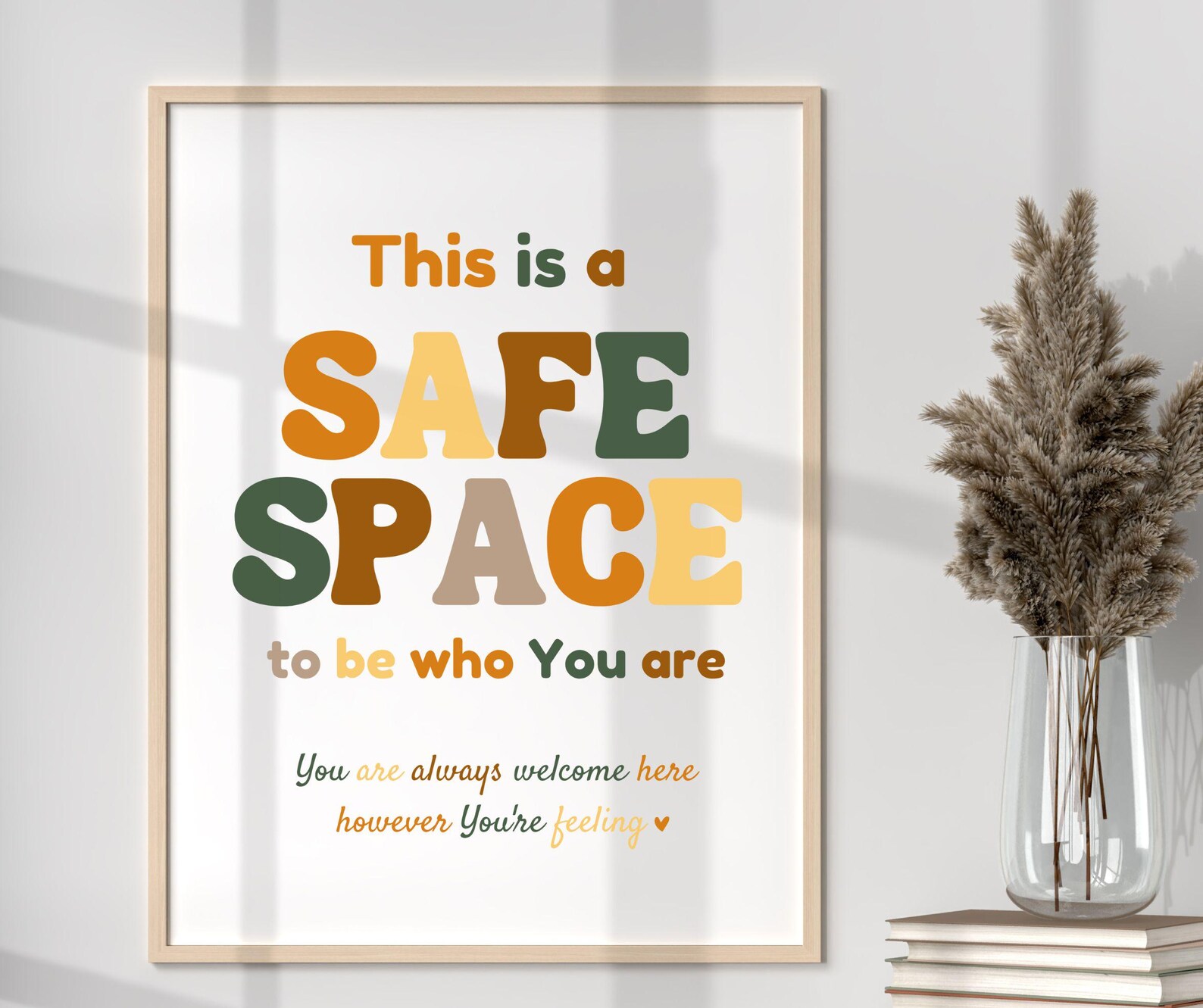 Safe Space Printable Mental Health Counseling Sign for Classroom ...