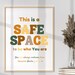 Safe Space Printable Mental Health Counseling Sign for Classroom ...