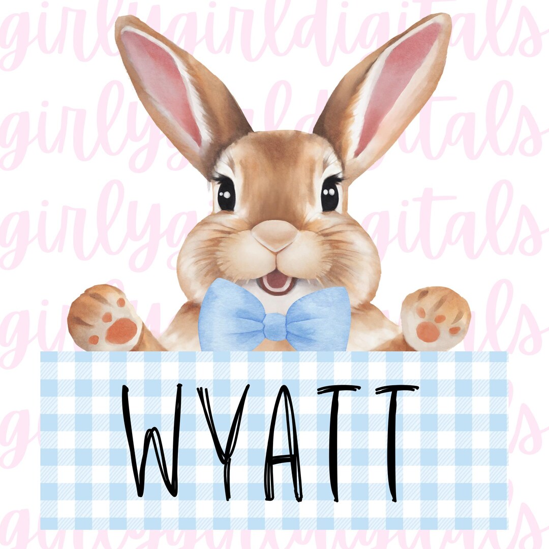 Little Boy Easter Bunny PNG | Digital Download - Etsy