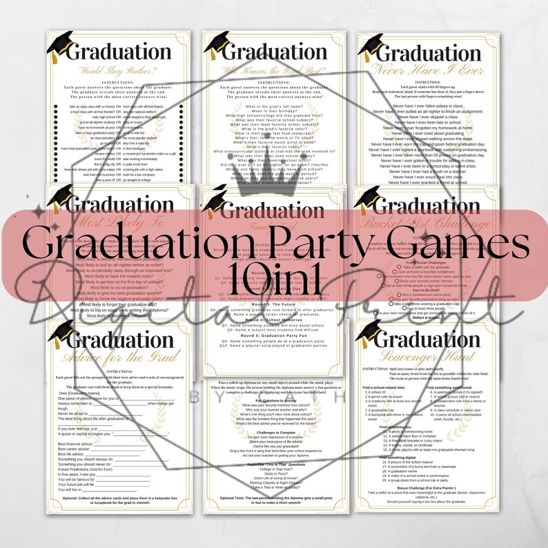 Graduation Party Printable | Graduation Games, Graduation Party Games ...