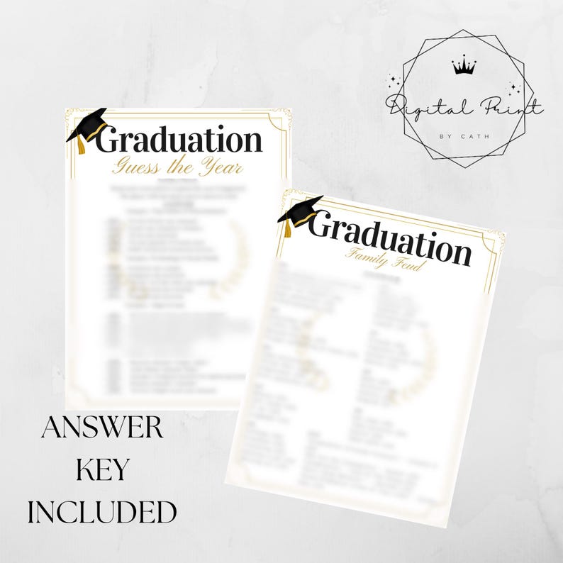 Graduation Party Printable | Graduation Games, Graduation Party Games ...