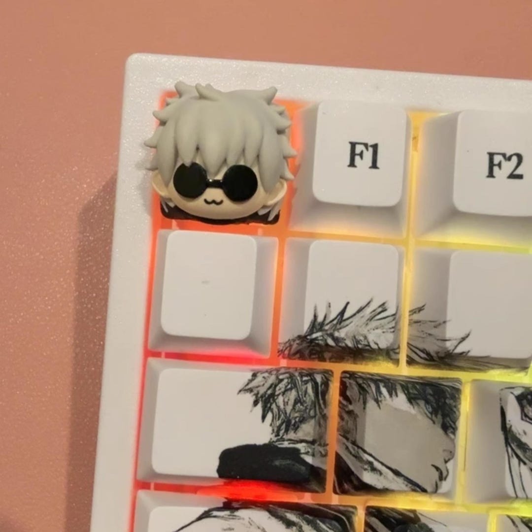 Cute Gojo Keycap for Mechanical Keyboard, Gift for Gojo Fans - Etsy