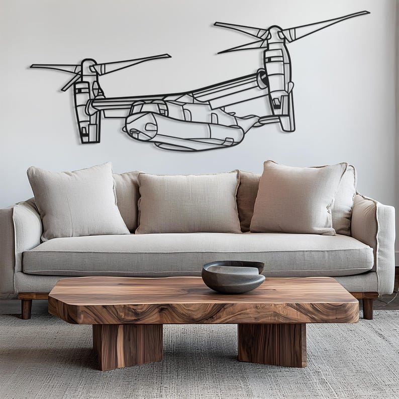 CV-22 Osprey Angle Metal Aircraft Wall Art, Airplane Wall Art, Metal ...