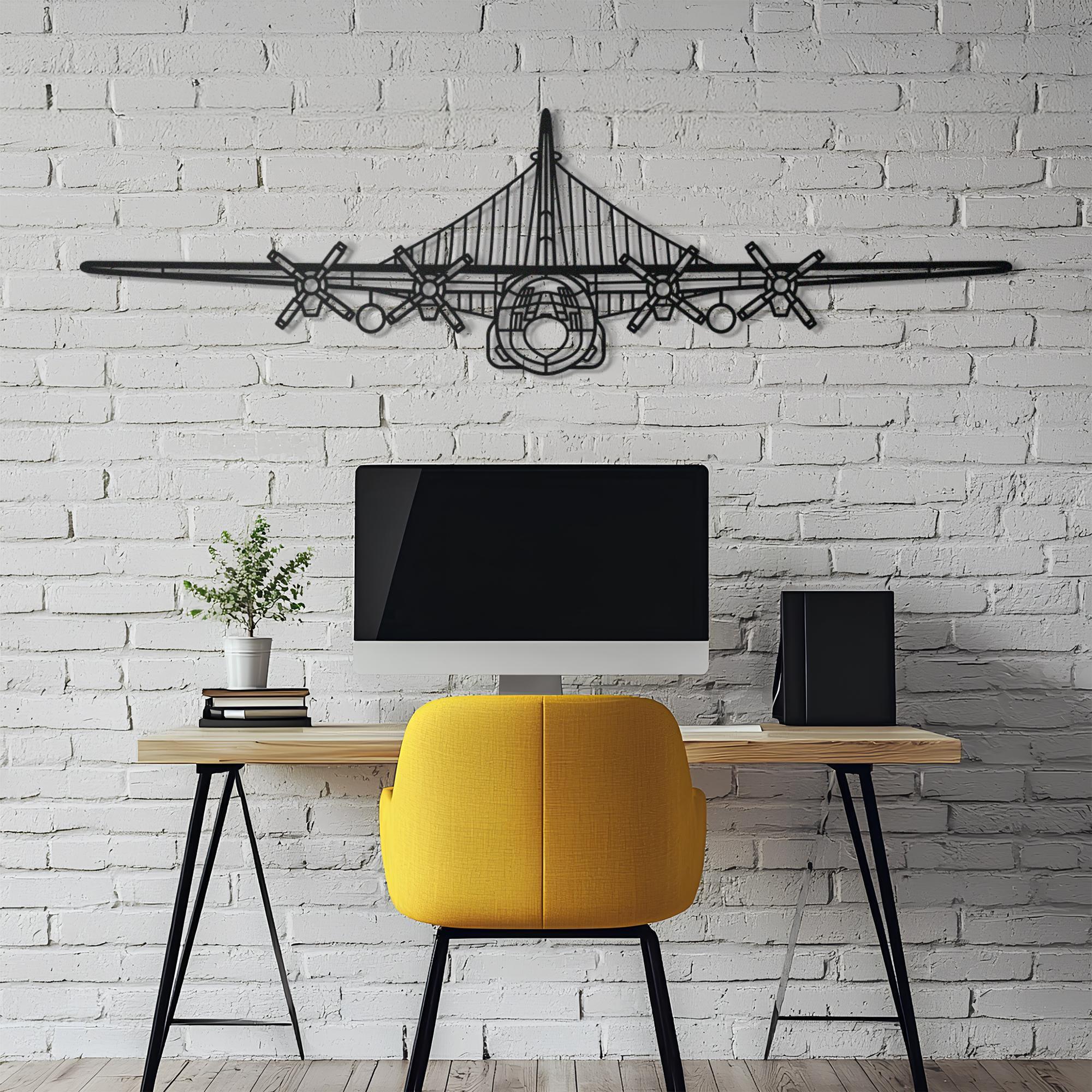 EC-130H Compass Call Front Metal Aircraft Wall Art, Airplane Wall Art ...