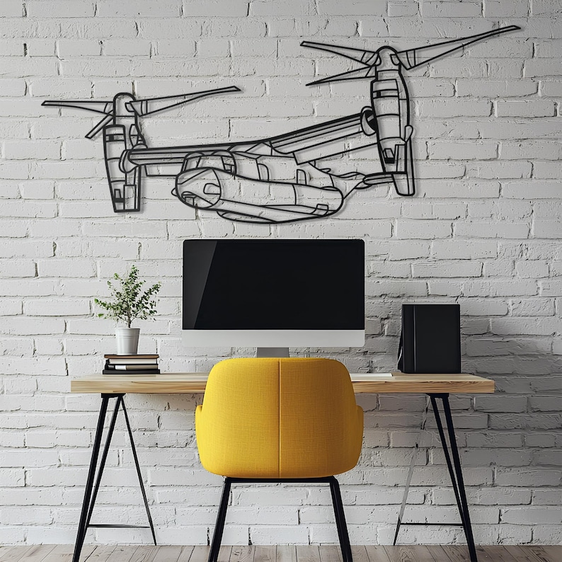 CV-22 Osprey Angle Metal Aircraft Wall Art, Airplane Wall Art, Metal ...