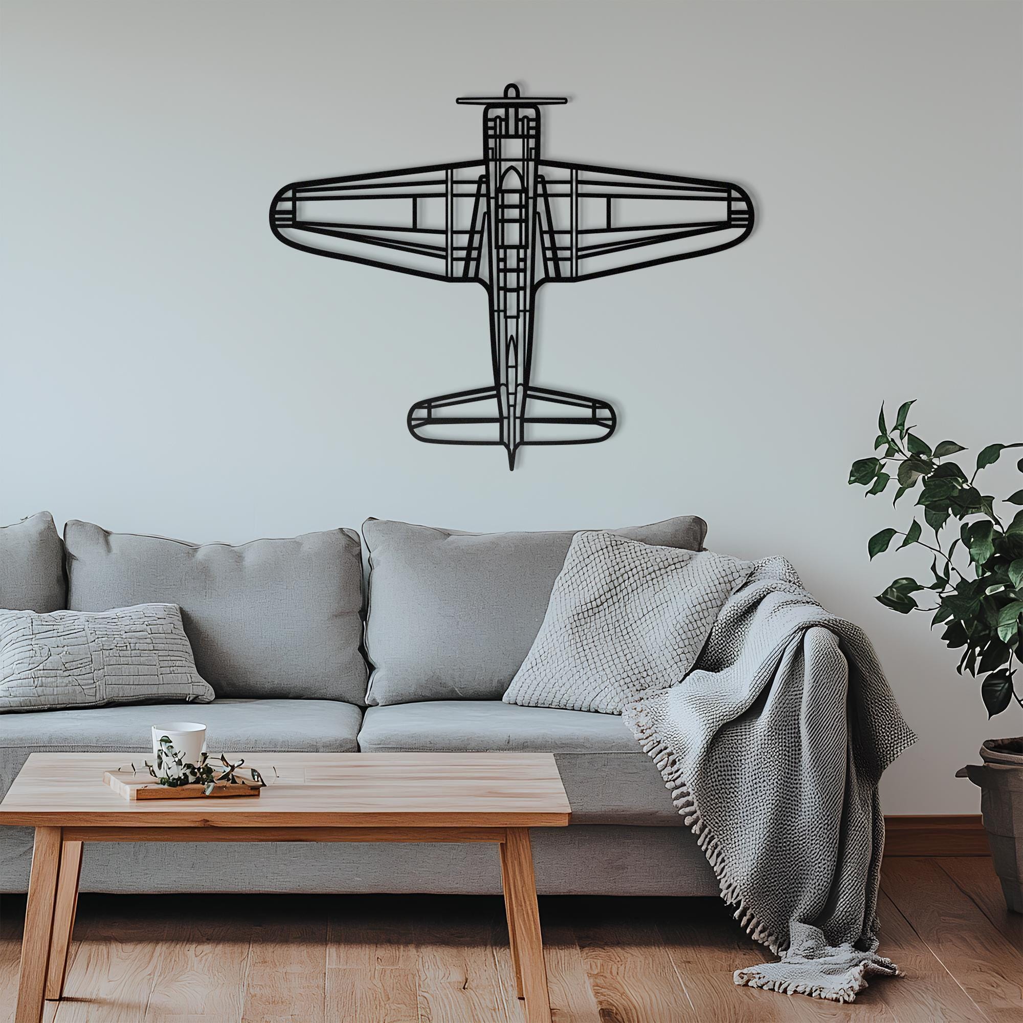 SBD-4 Dauntless Top Metal Aircraft Wall Art, Airplane Wall Art ...
