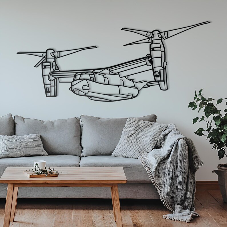 CV-22 Osprey Angle Metal Aircraft Wall Art, Airplane Wall Art, Metal ...