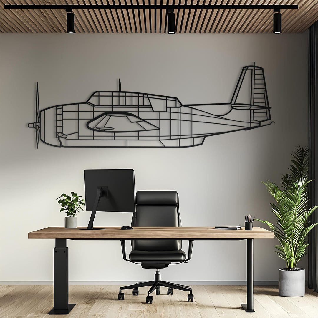 TBM-3N Metal Aircraft Wall Art, Airplane Wall Art, Aviation Decor ...