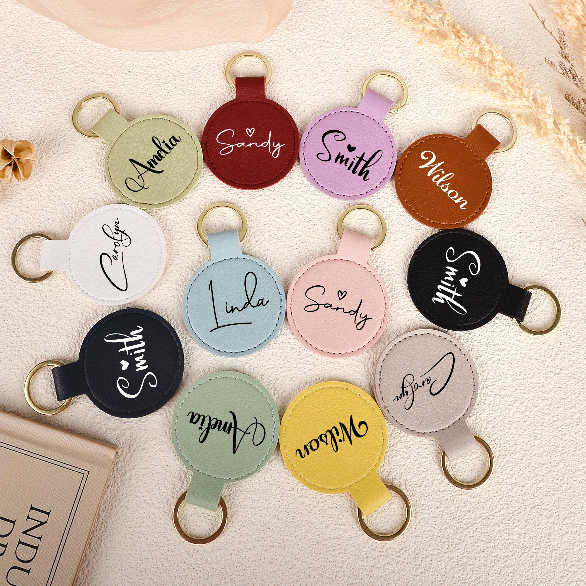 Personalized Monogram Keychains Gift, Name Key Fob, Party Favor ...