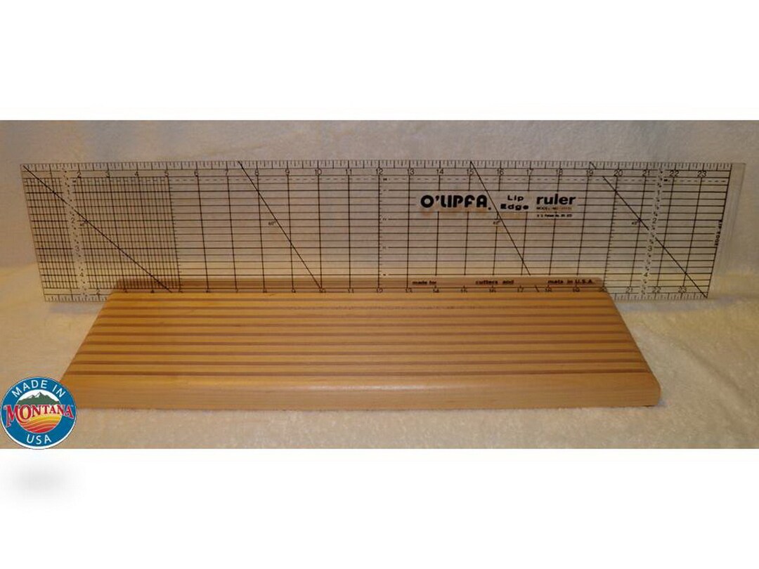 10 Slot Solid Maple Quilting Ruler Holder, Tabletop Model. - Etsy