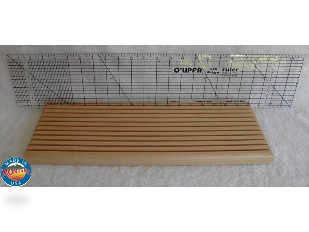 11 Slot Solid Maple Quilting Ruler Holder, Tabletop Model. - Etsy