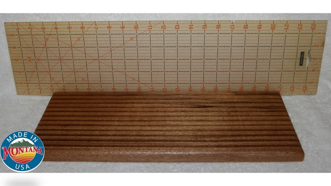 13 Slot Solid Mahogany Quilting Ruler Holder / Rack. Tabletop Model. - Etsy